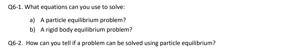 Solved Q6-9. For each example below, determine the support | Chegg.com