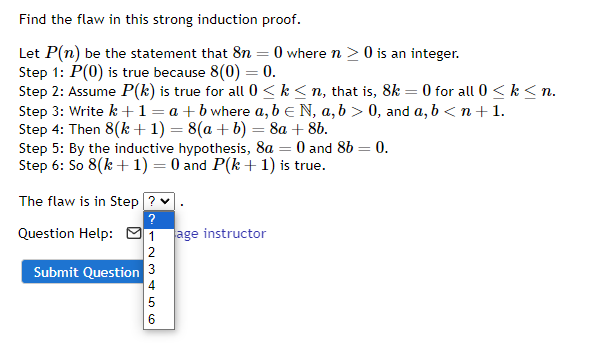 Solved Find the flaw in this strong induction proof. Let | Chegg.com