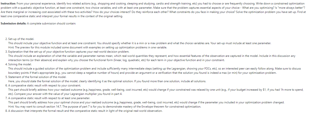 Solved Instruction: From your personal experience, identify | Chegg.com