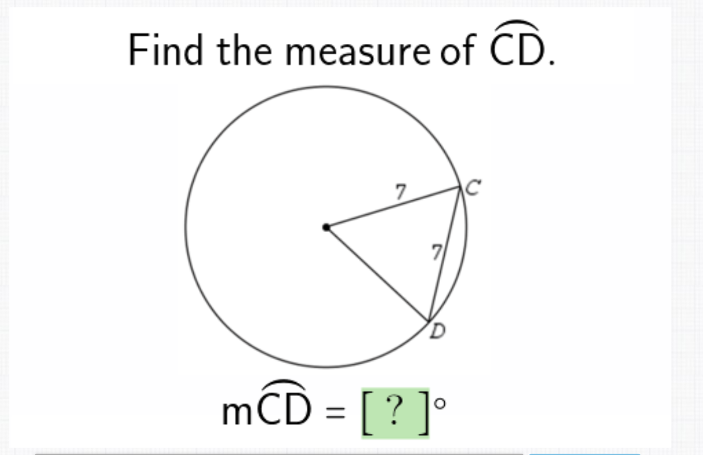 Solved Find the measure of CD mCD [?] | Chegg.com