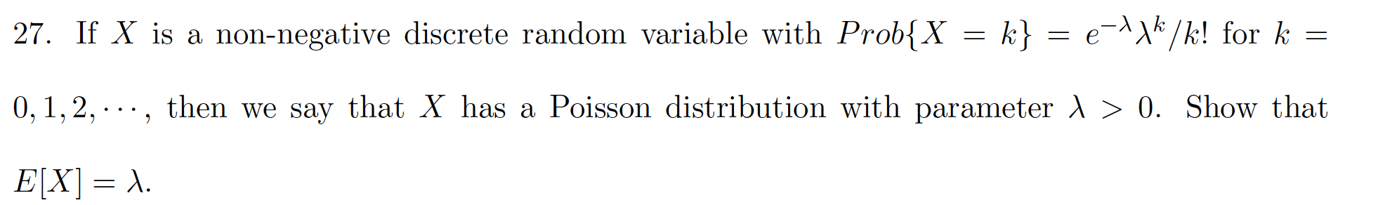 Solved 27. If X is a non-negative discrete random variable | Chegg.com