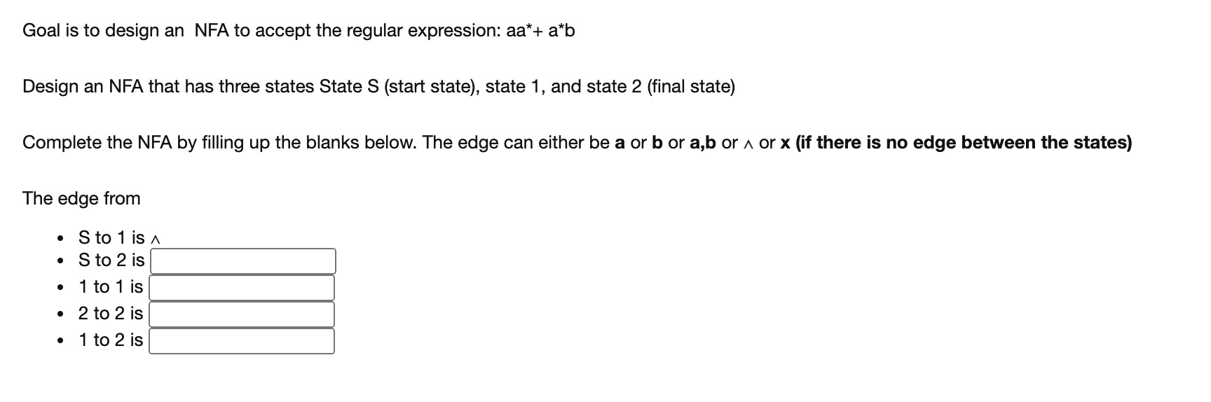 Solved Goal is to design an NFA to accept the regular | Chegg.com