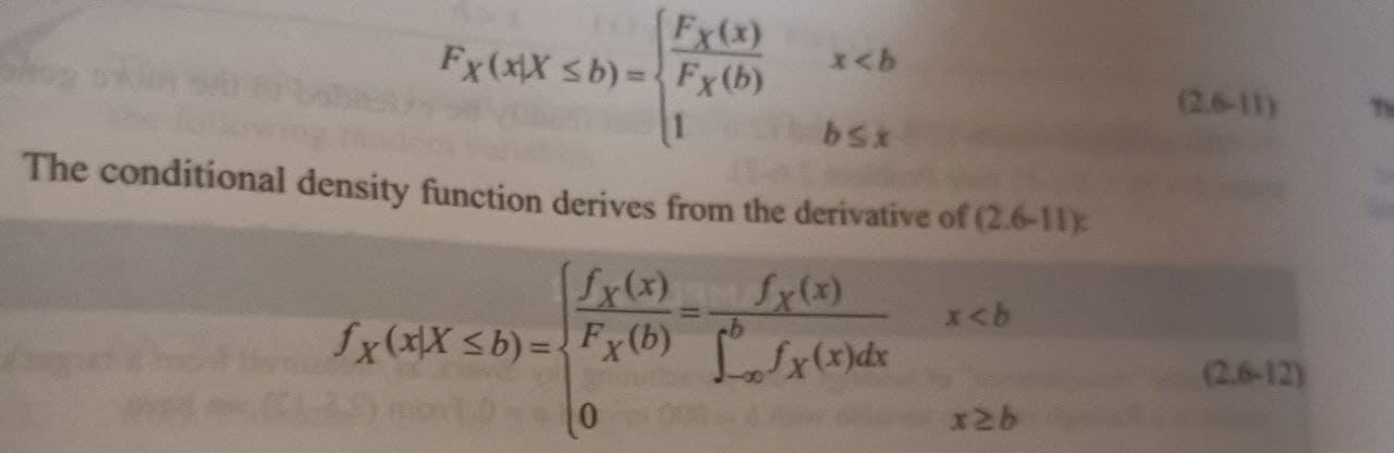 Solved 12. Find the conditional CDF (Fx(x|B)) and pdf | Chegg.com