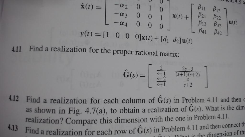 Solved a Blu B12 X(t) = -Q2 0 1 0 -63 821 822 0 0 1 X(t) + B | Chegg.com