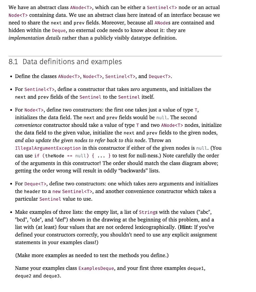 Solved We would like to build a generic list in such a way | Chegg.com