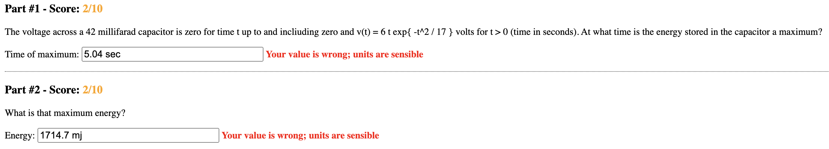 Solved The voltage across a 42 millifarad capacitor is zero | Chegg.com