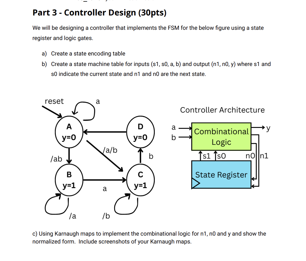 Solved We will be designing a controller that implements the | Chegg.com