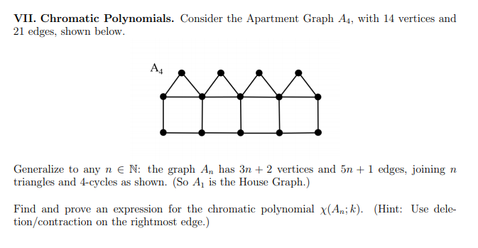 Solved VII. Chromatic Polynomials. Consider the Apartment | Chegg.com