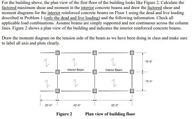 For the building above, the plan view of the first | Chegg.com