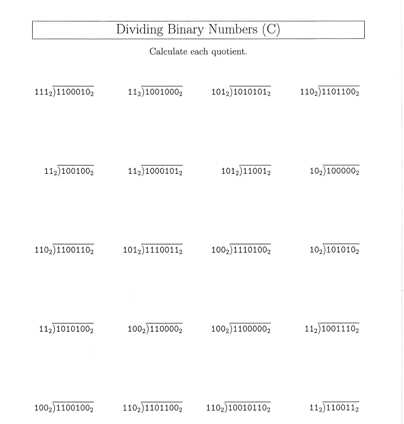 Solved Adding Binary Numbers (A) Calculate each sum. | Chegg.com
