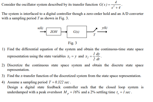 Consider the oscillator system described by its | Chegg.com