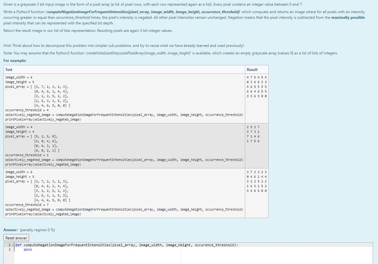 Solved Given is a greyscale 3 bit input image in the form of | Chegg.com