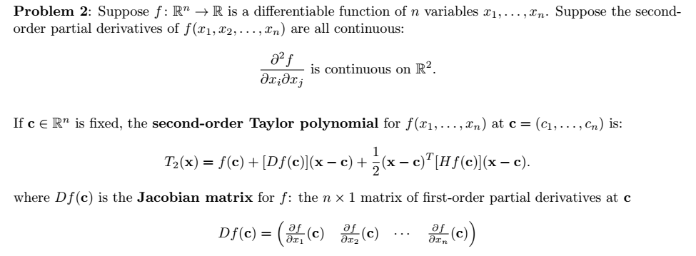 Solved Problem 2: Suppose f: Rn → R is a differentiable | Chegg.com