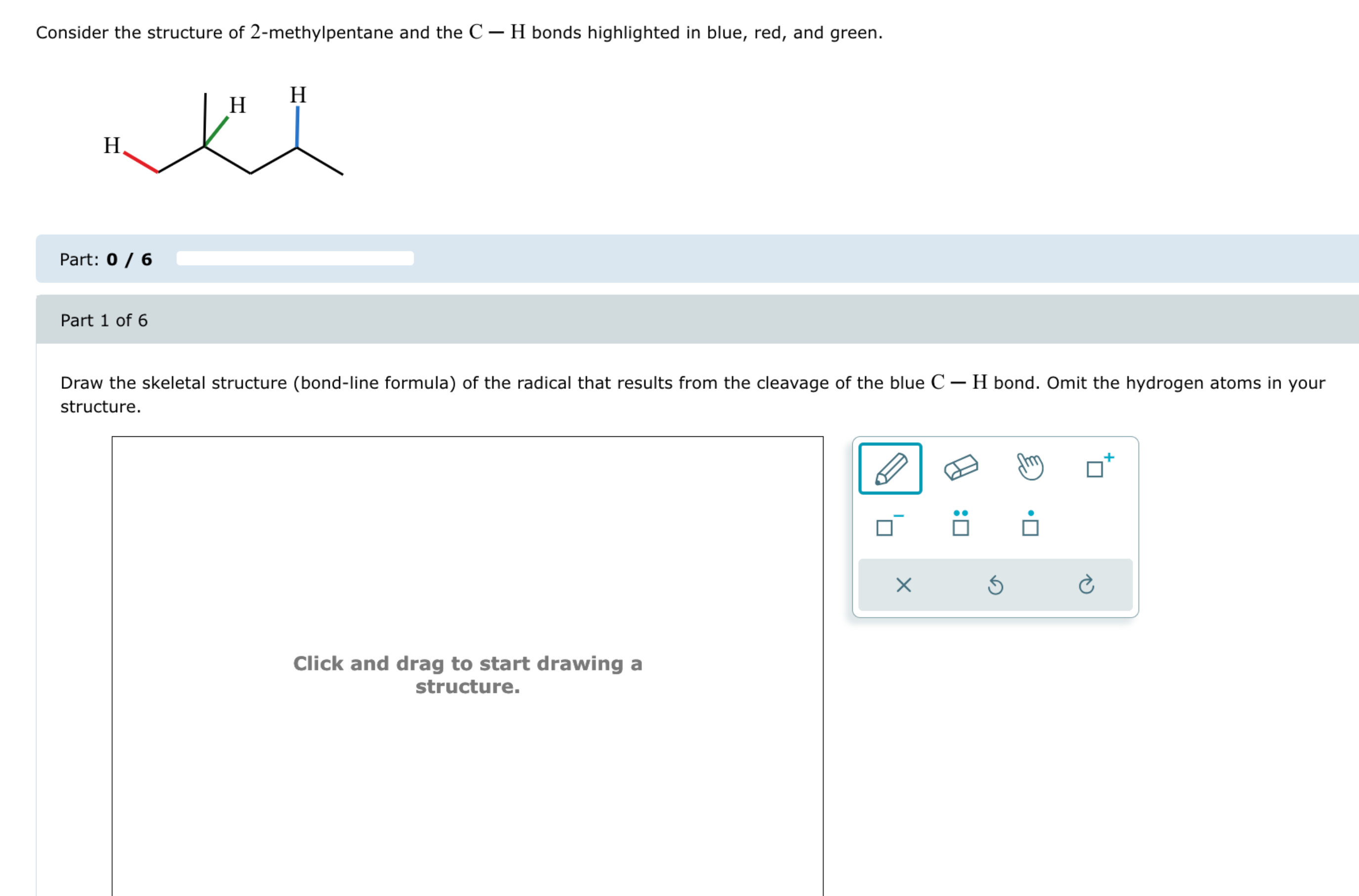 Solved Consider the structure of 2-methylpentane and the C-H | Chegg.com