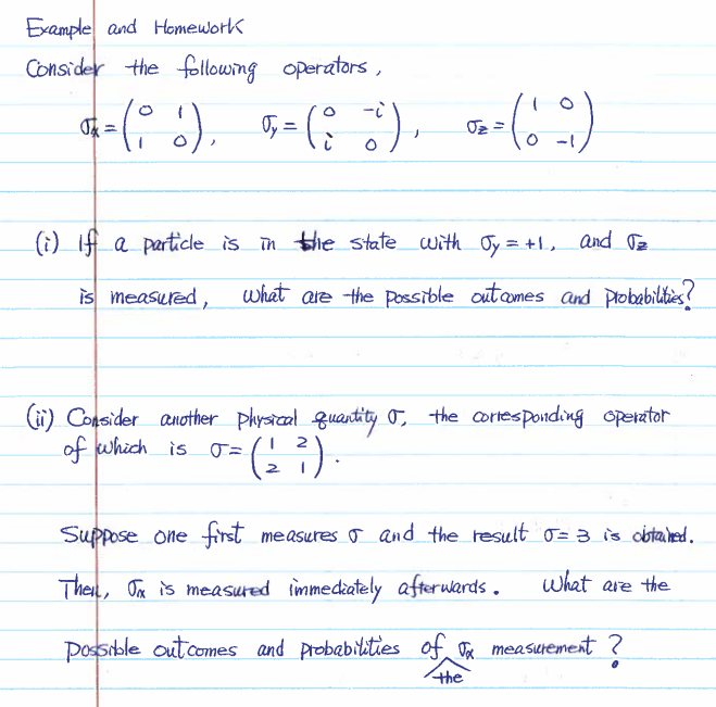 Solved Consider the following operators, | Chegg.com