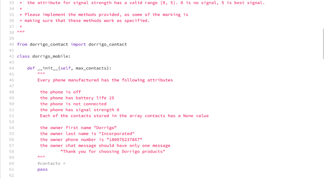 Code In Python (Please Review The Concepts Of Clas... | Chegg.com