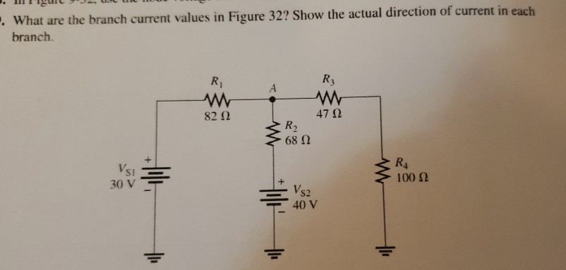 Solved What are the branch current values in Figure 32? Show | Chegg.com
