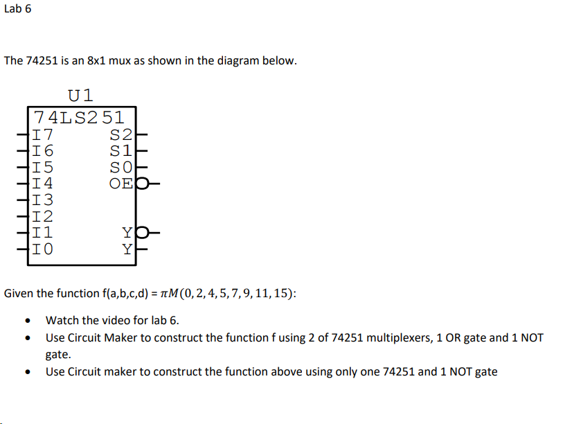 Solved Can you show the work using two 74LS251 multipliers | Chegg.com