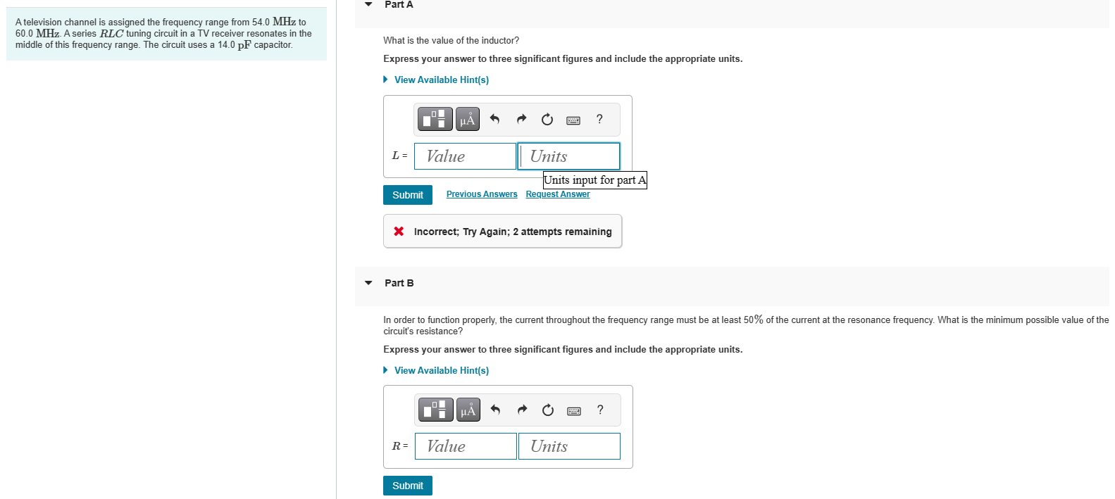 Solved A television channel is assigned the frequency range | Chegg.com