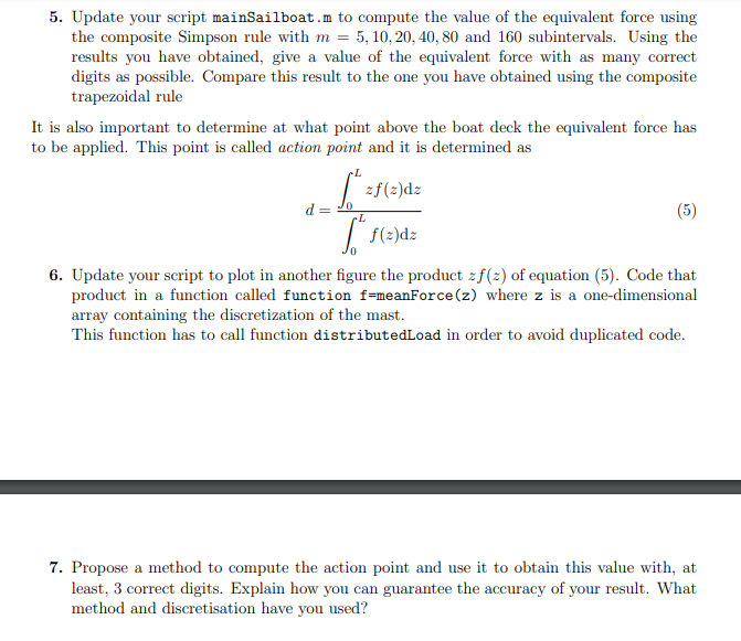Solved Exercise Numerical integration During the initial | Chegg.com