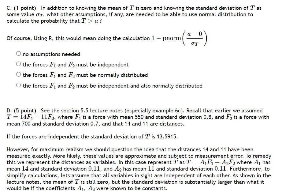 Solved A. ( 3 points) Refer to example 1 and example 6abc of | Chegg.com
