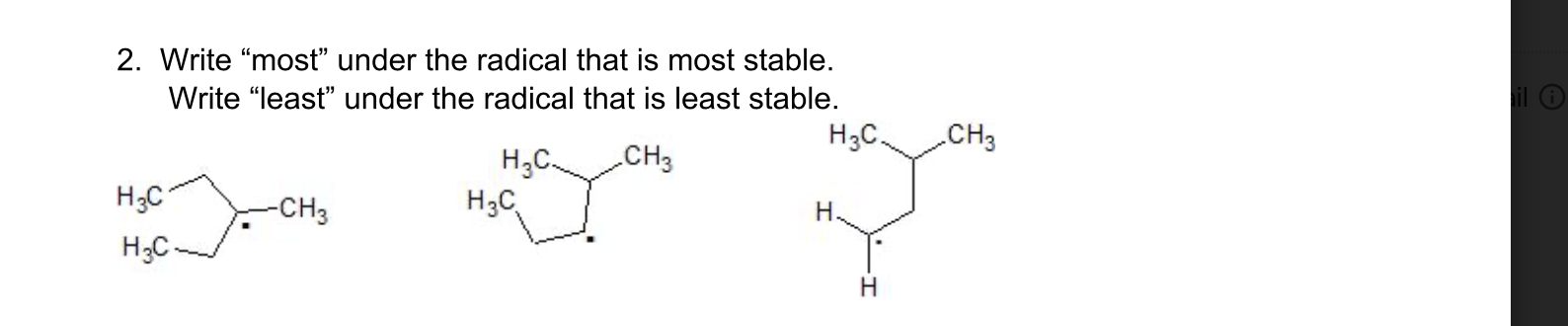 Solved 2. Write "most" under the radical that is most | Chegg.com