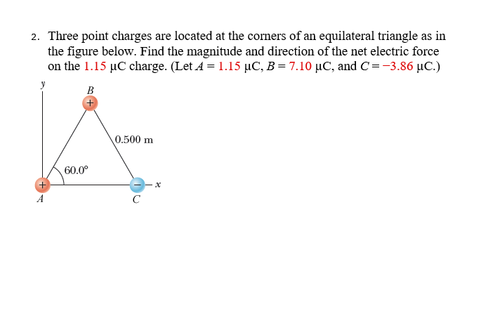 Solved Three point charges are aligned along the x-axis as | Chegg.com