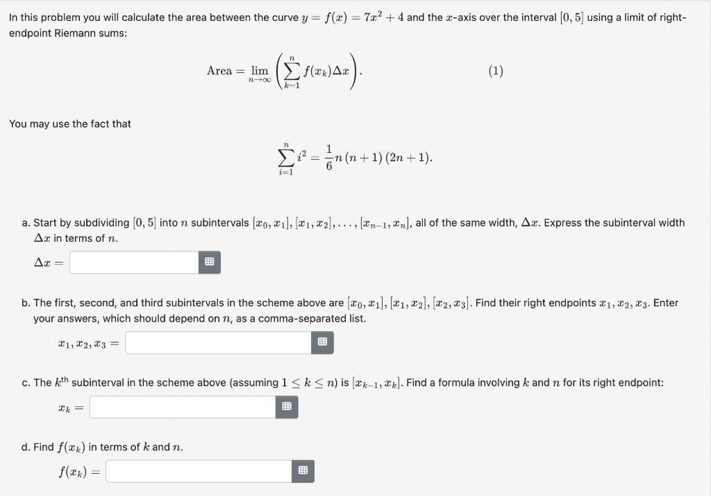 Solved In this problem you will calculate the area between | Chegg.com