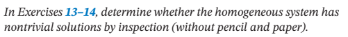 Solved In Exercises 13-14, determine whether the homogeneous | Chegg.com
