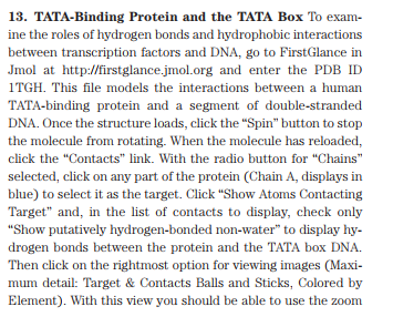 13. TATA-Binding Protein and the TATA Box To exam- | Chegg.com