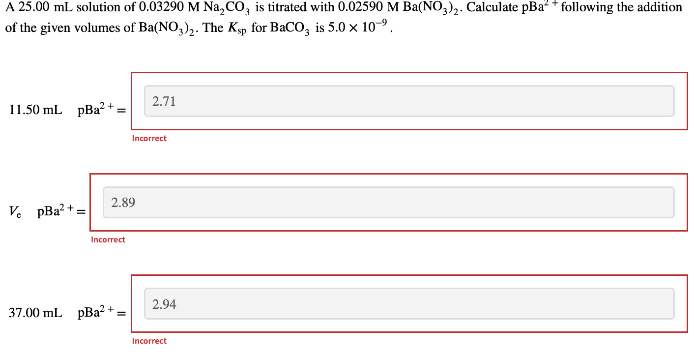 Solved A 25.00 mL solution of 0.03290MNa2CO3 is titrated | Chegg.com