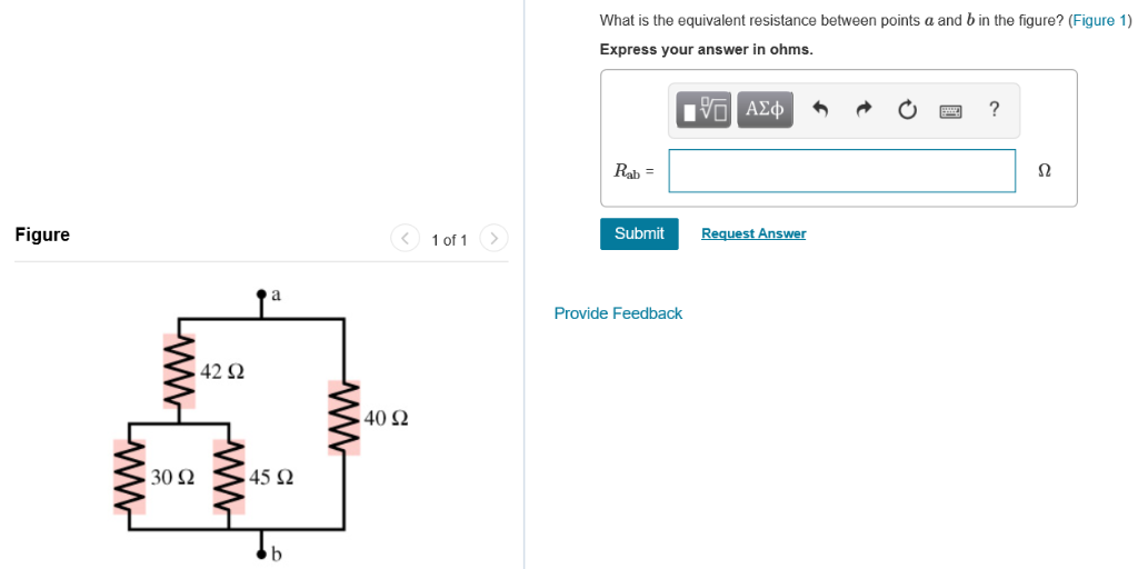Solved What is the equivalent resistance between points a | Chegg.com
