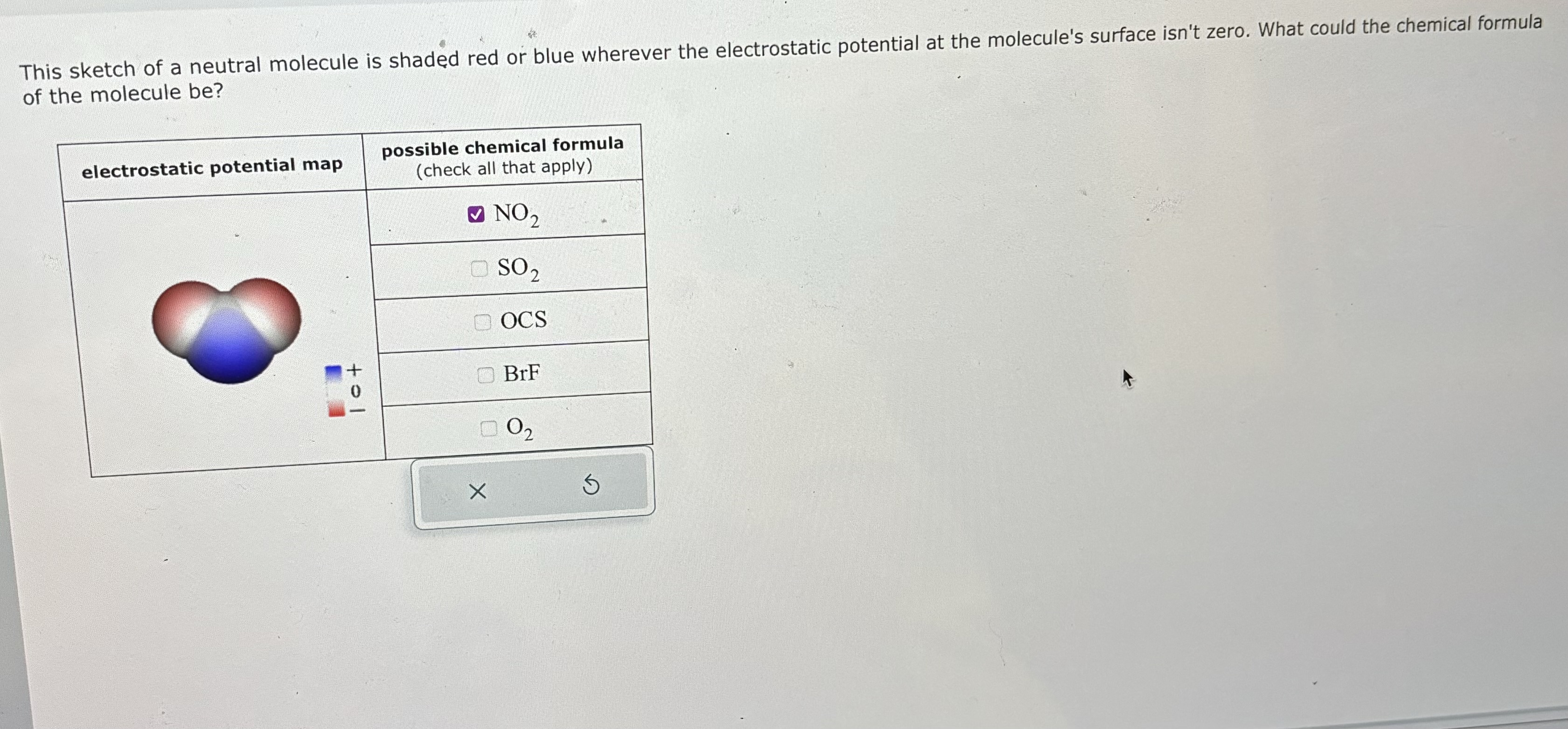Solved This sketch of a neutral molecule is shaded red or | Chegg.com