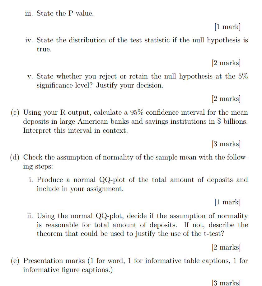 Solved 1. One-sample t-test in R This question must be typed | Chegg.com