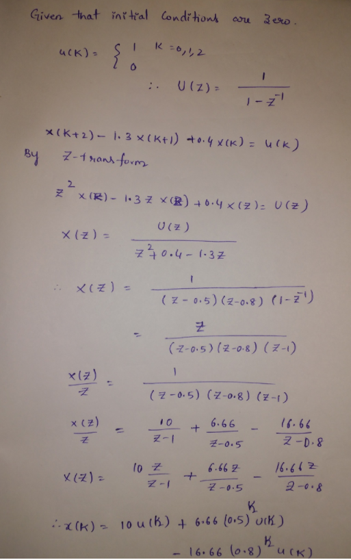 Solved Problem B-2-16 Find the solution of the following | Chegg.com