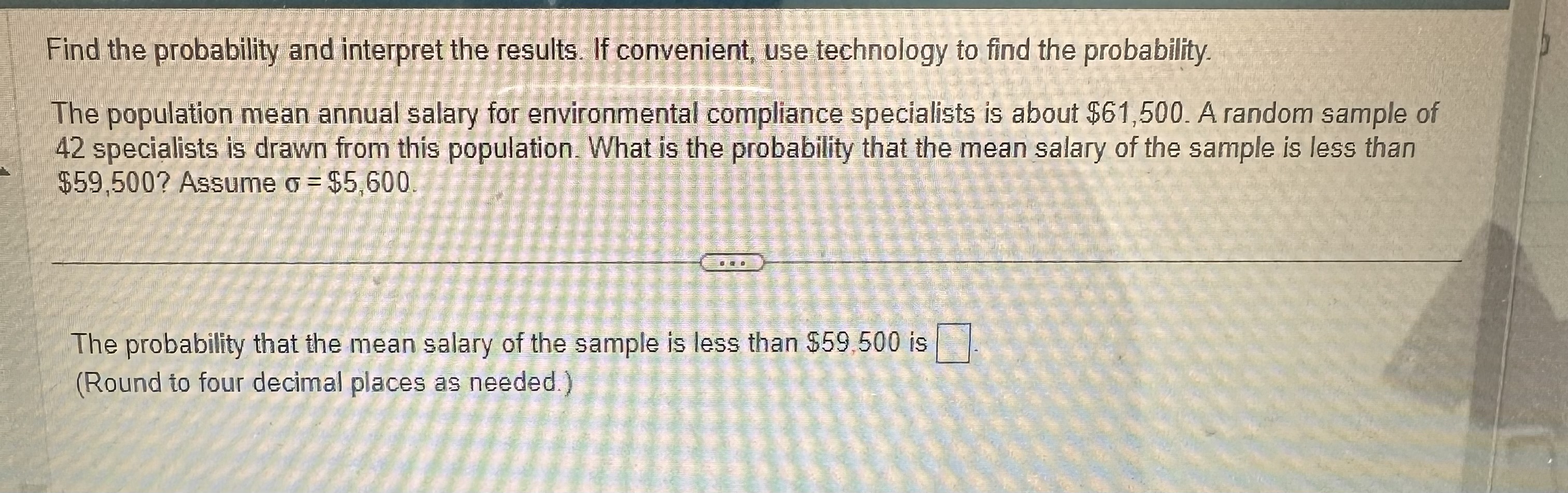 Find the probability and interpret the results. If | Chegg.com