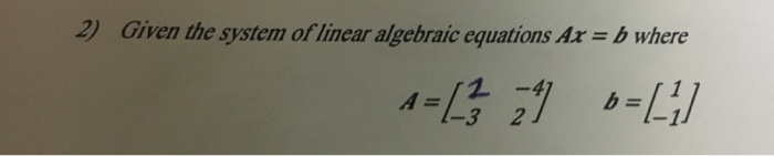 Solved 3) Calculate the (a) column-sum norm, (b) row-sum | Chegg.com