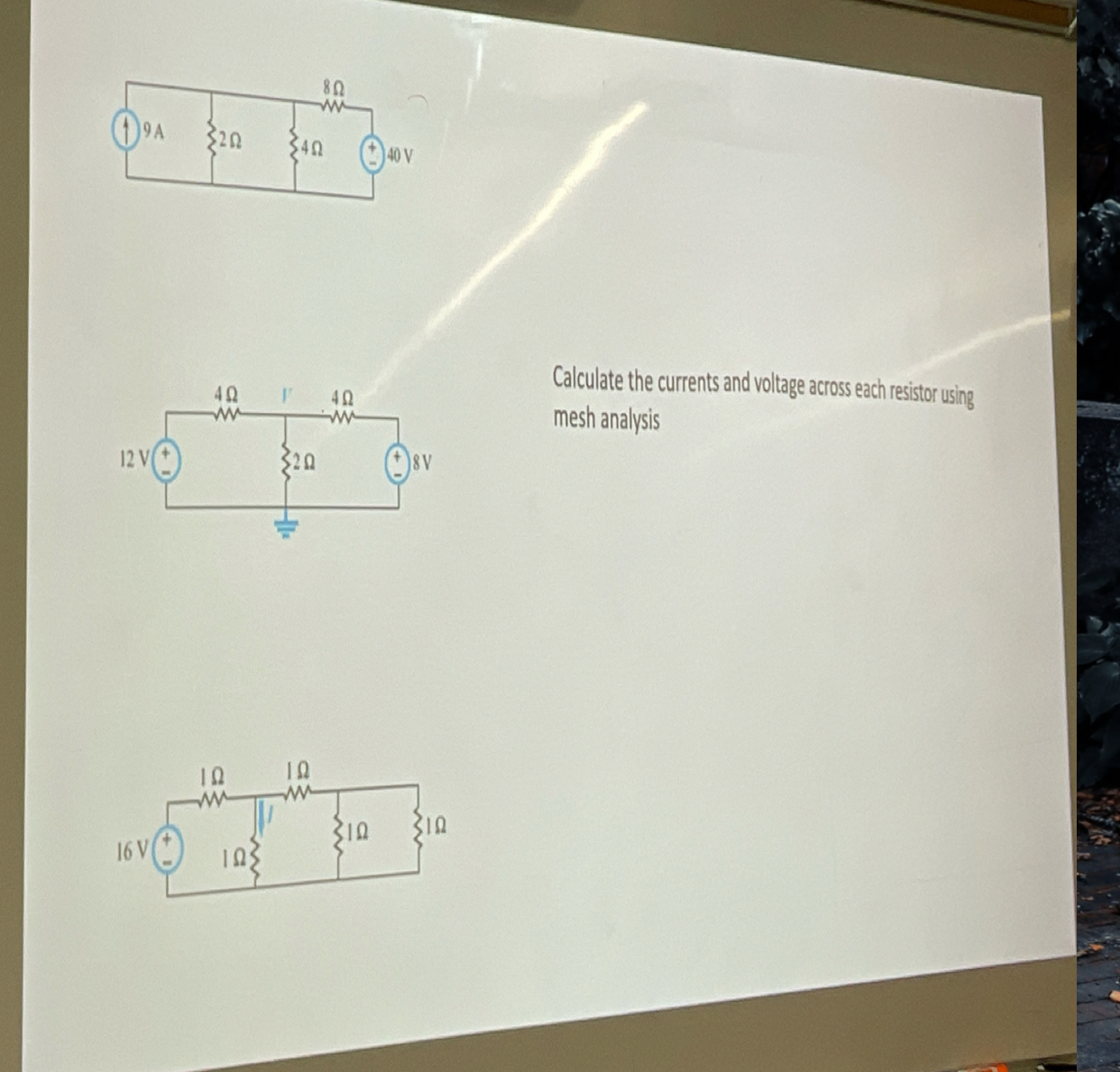 Solved Calculate the currents and voltage across each | Chegg.com
