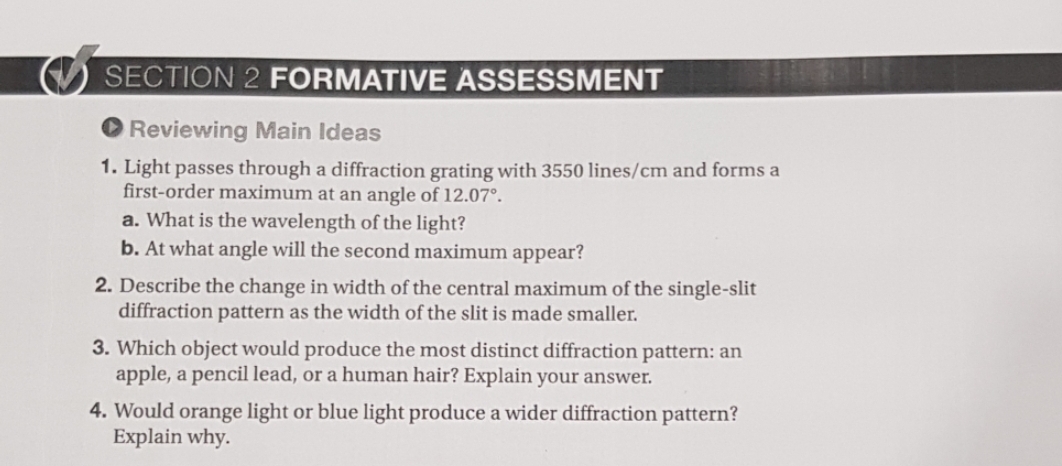 Solved SECTION 2 ﻿FORMATIVE ASSESSMENT(1) ﻿Reviewing Main | Chegg.com