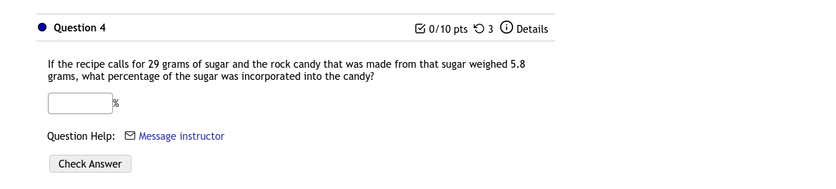 Solved If the recipe calls for 29 grams of sugar and the | Chegg.com