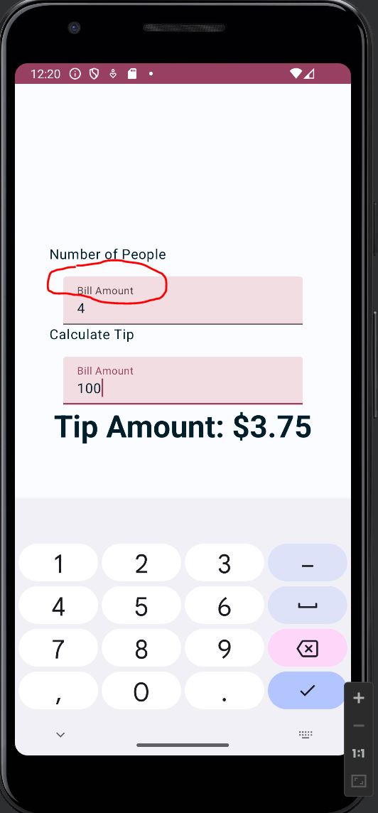 Solved This is a tip calculator app. I am trying to add the | Chegg.com