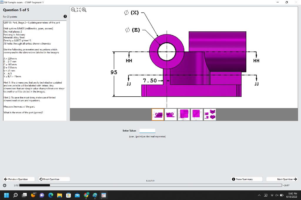 Solved SW Sample exam - CSWP Segment 11 Question 5 of 5 For | Chegg.com