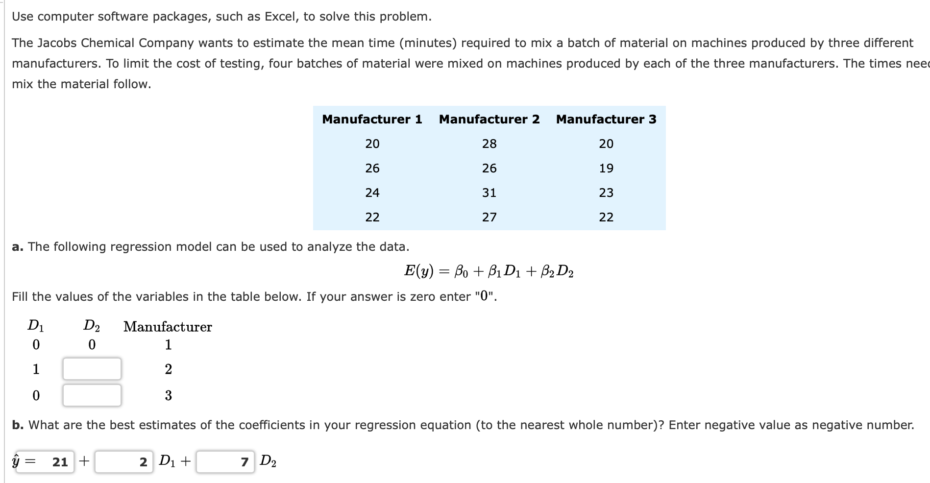 Solved Use computer software packages, such as Excel, to | Chegg.com