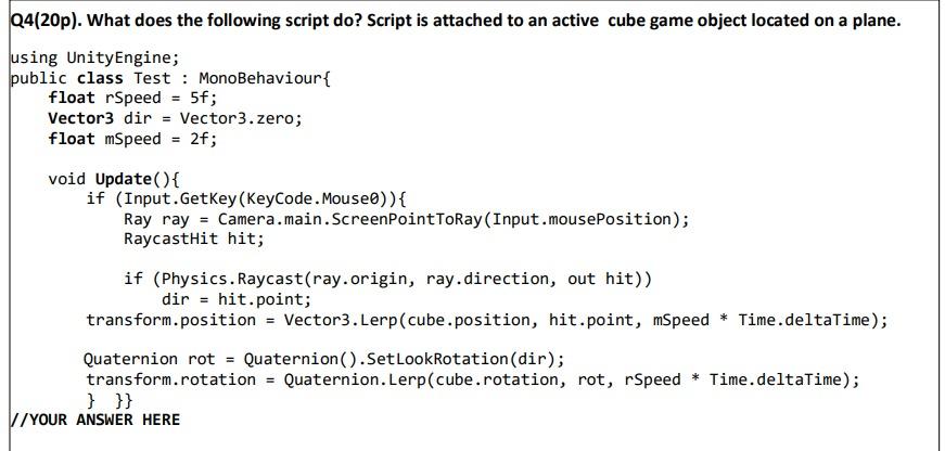 Solved Q4(20p). What does the following script do? Script is | Chegg.com