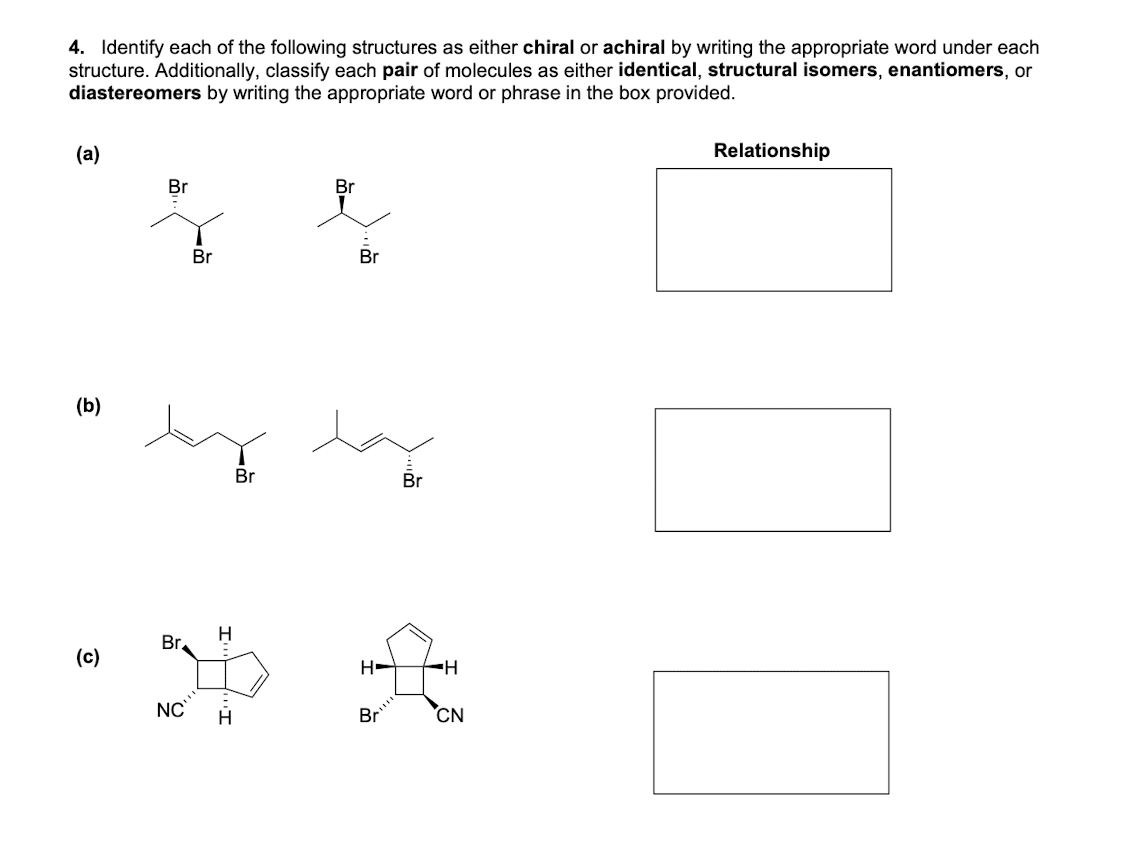 Solved Identify each of the following structures as either | Chegg.com