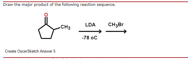 Solved Draw the major product of the following reaction | Chegg.com