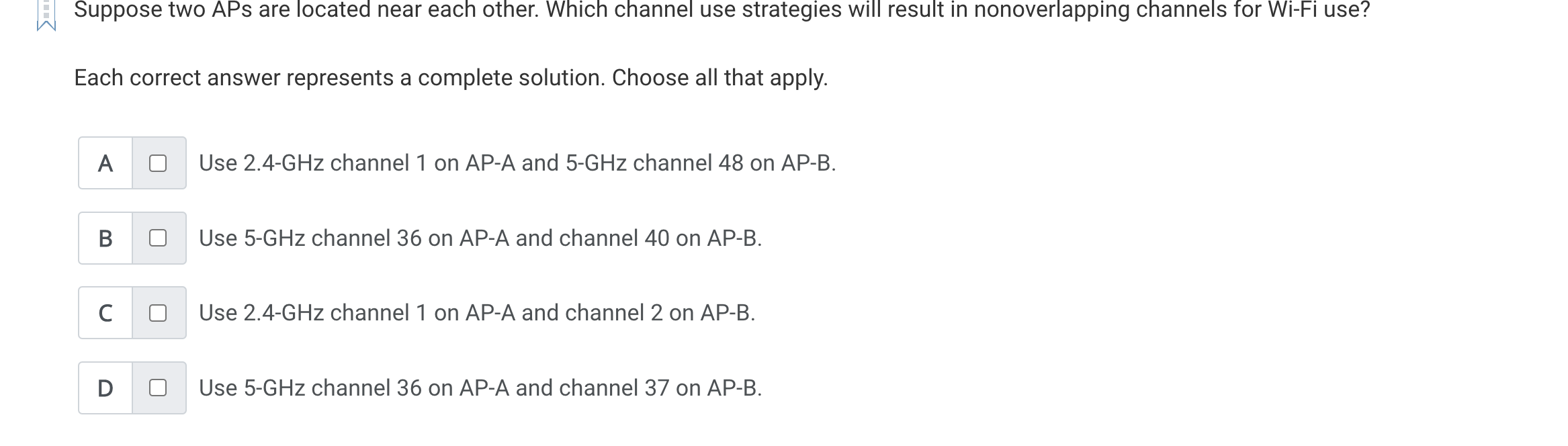 Solved Suppose two APs are located near each other. Which | Chegg.com