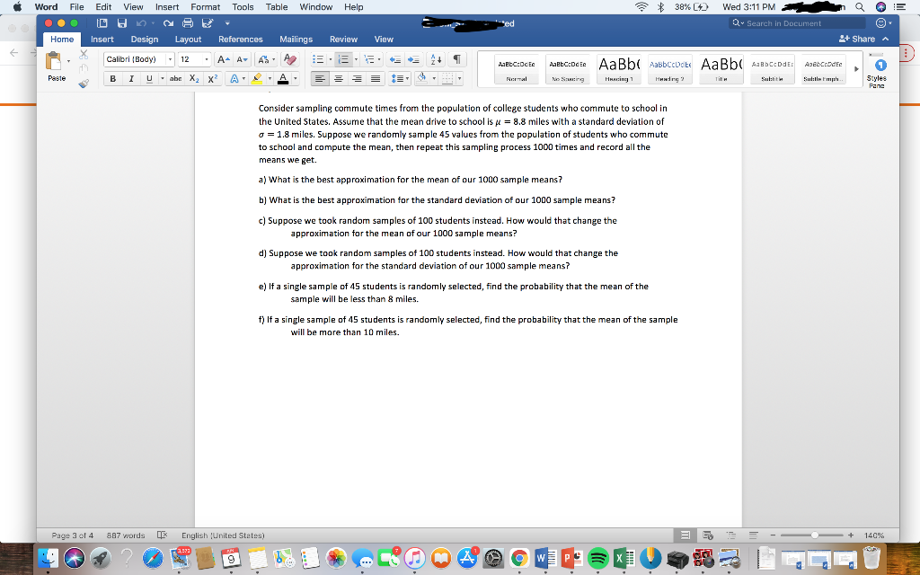 Solved Word File Edit View Insert Format Tools Table Window | Chegg.com
