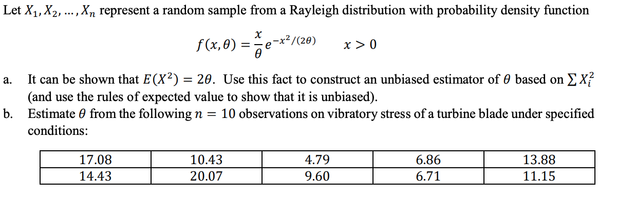 Solved Let X1, X2, ..., Xn represent a random sample from a | Chegg.com Solved Let X1, X2, ..., Xn represent a random sample from a | Chegg.com