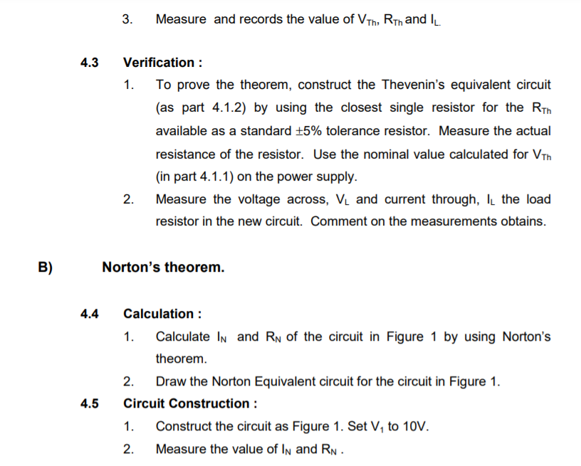 Solved RI 1kOhm R4 R2 1kOhm 2kOhm vi .10 V R3 4.7kOhm RL B | Chegg.com